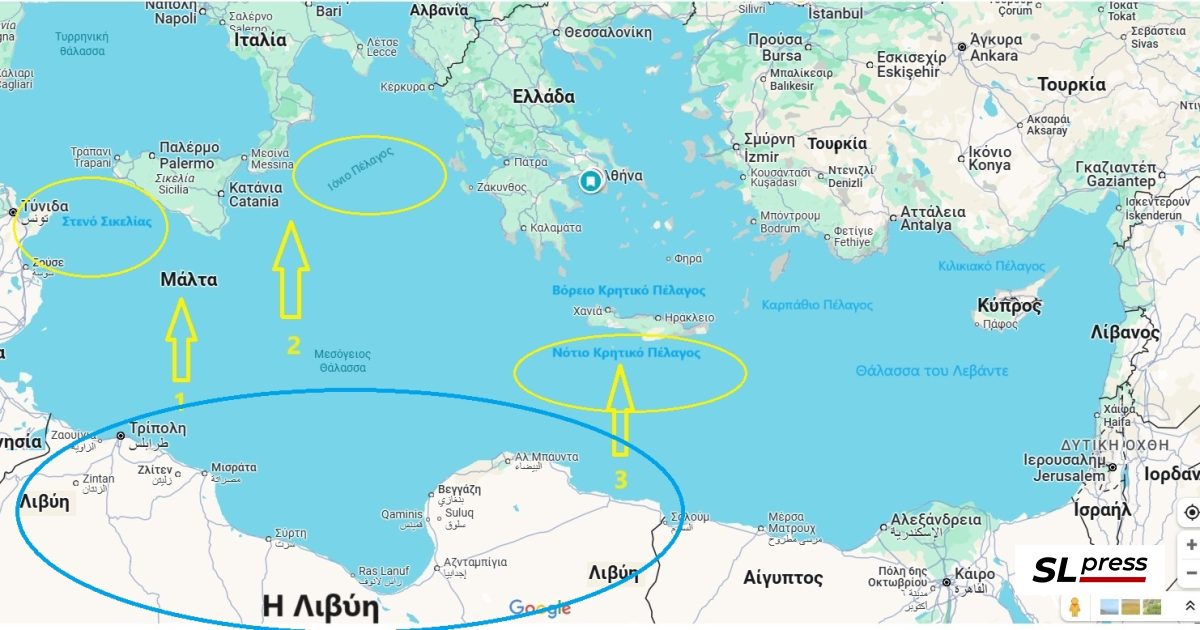 Προβλήματα με όλους τους γείτονες έχει η Λιβύη για τις θαλάσσιες ζώνες ...