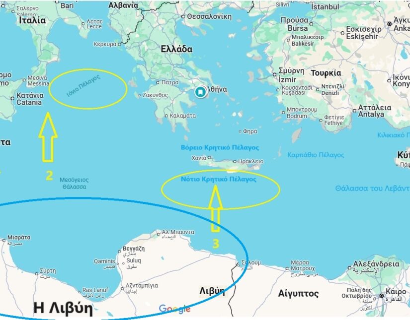 Προβλήματα με όλους τους γείτονες έχει η Λιβύη για τις θαλάσσιες ζώνες ...